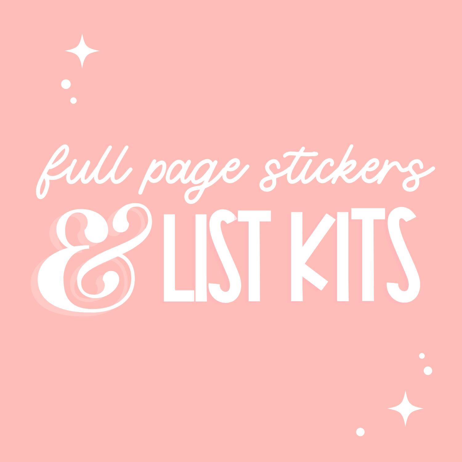 Full Pages & List Kits – LilysLittleCupboard